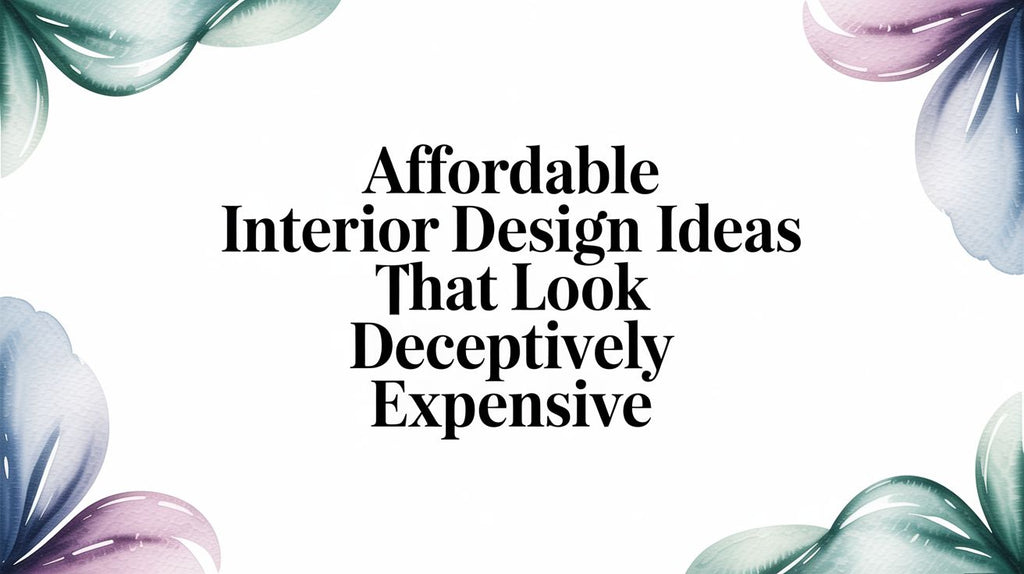 Affordable Interior Design Ideas That Look Deceptively Expensive