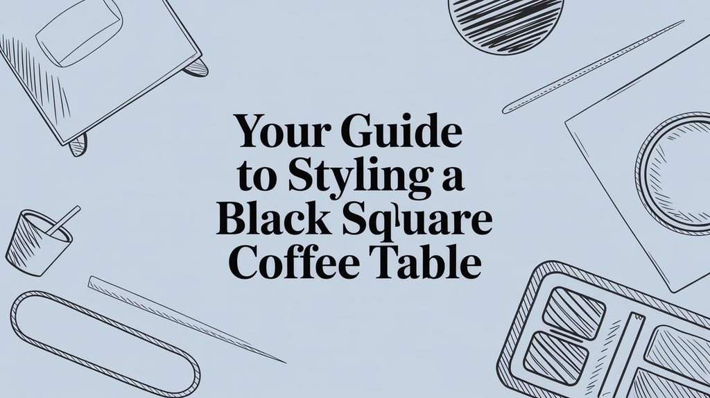 Your Guide to Styling a Black Square Coffee Table